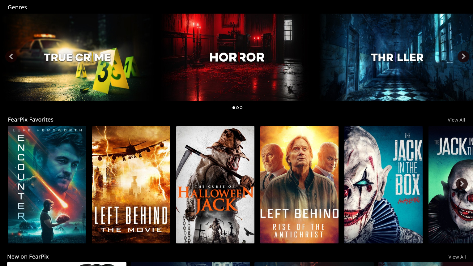 FearPix: First Impressions of the Free Horror Movie Streaming Service ...