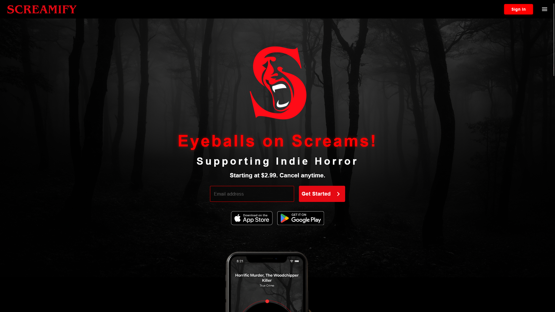 Screamify: First Impressions of the New Indie Horror Streaming App ...